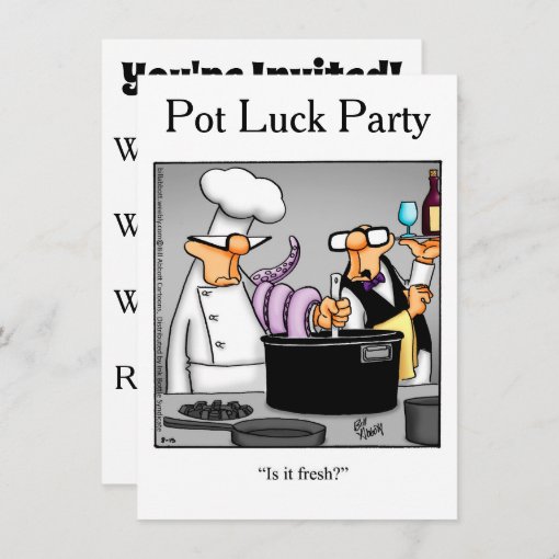 Pot Luck Party Invitations | Zazzle