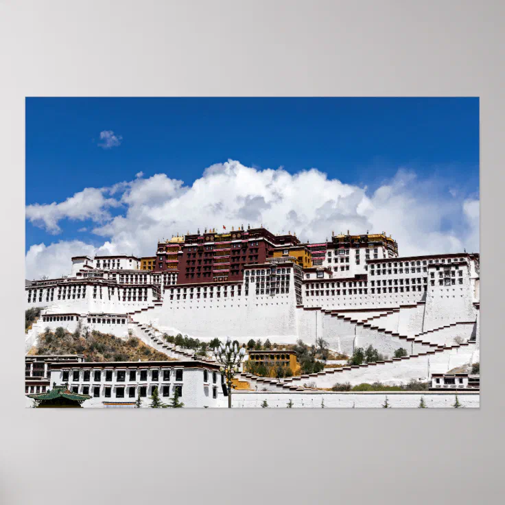 Potala palace in Lhasa - Tibet Poster | Zazzle
