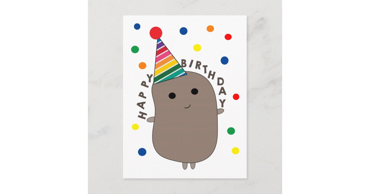Potato Birthday Postcard | Zazzle
