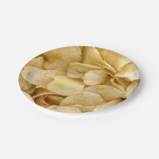 Potato chip paper plates fun foodie plates | Zazzle.com
