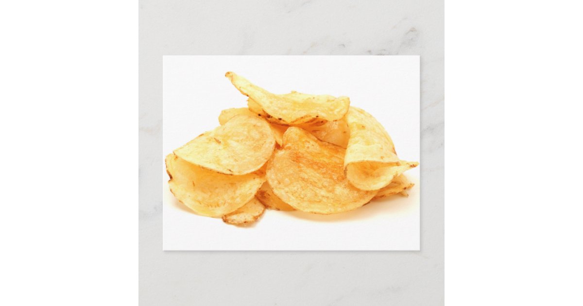 Potato chips postcard | Zazzle