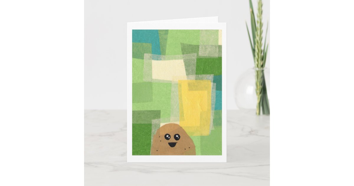 Potato greeting card | Zazzle