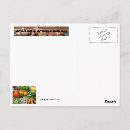 Potato Pancakes Recipe Postcard | Zazzle