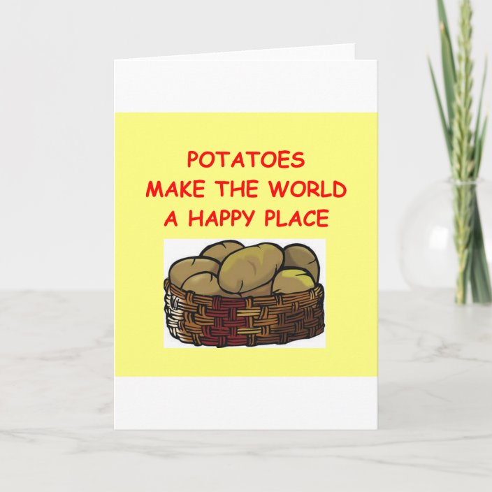 potato potatoes card | Zazzle.com