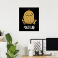 Potatoad Funny Potato Toad Pun Dark BG Poster | Zazzle