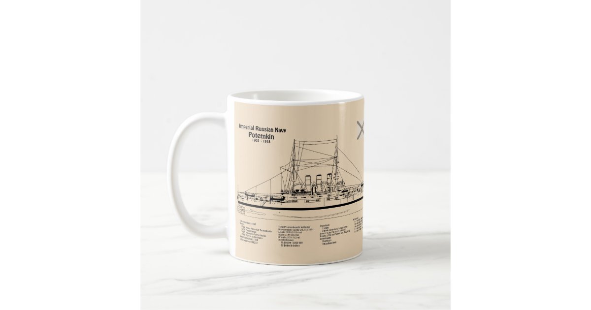 Potemkin - Ship Blueprint Plans SD Coffee Mug | Zazzle