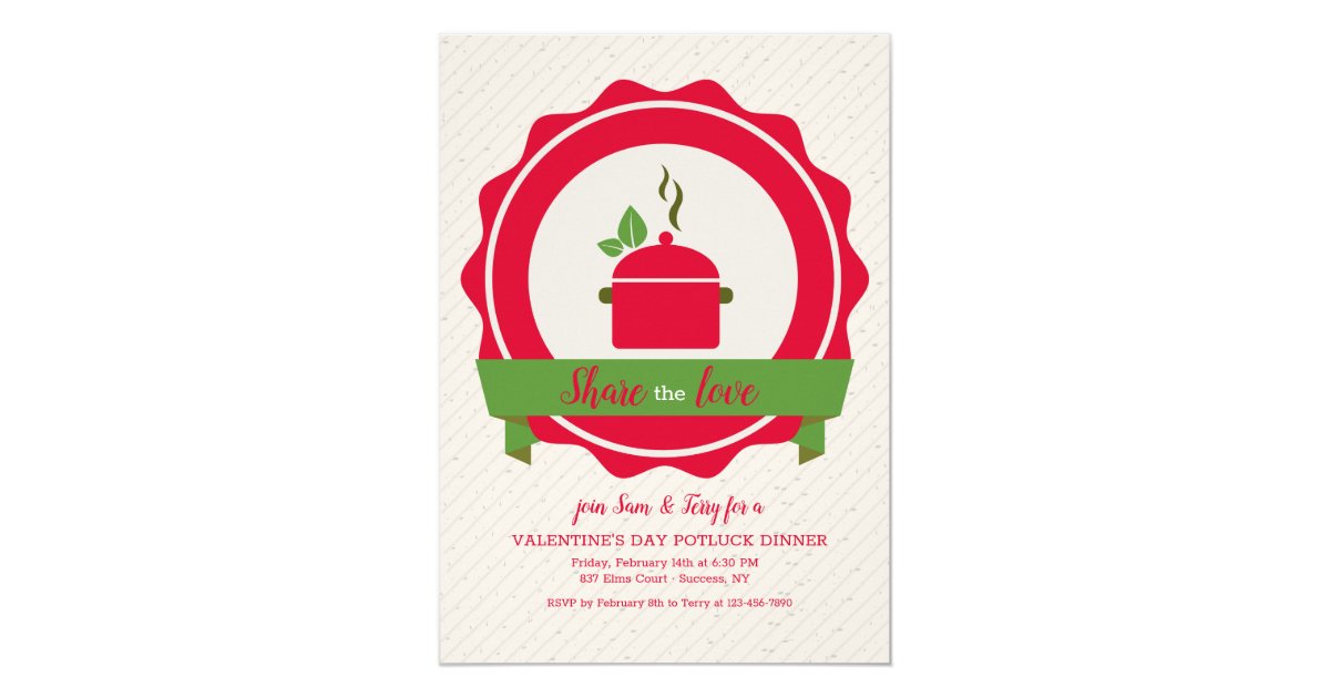 Potluck Dinner Invitation | Zazzle.com