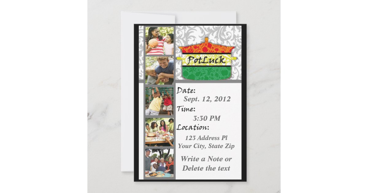 PotLuck Invitation | Zazzle