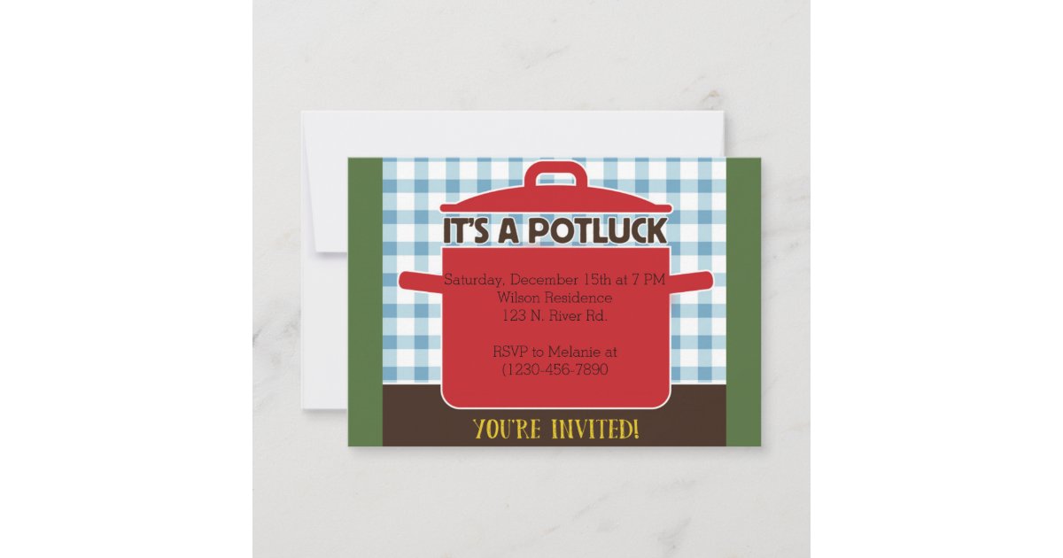 Potluck Invitation | Zazzle