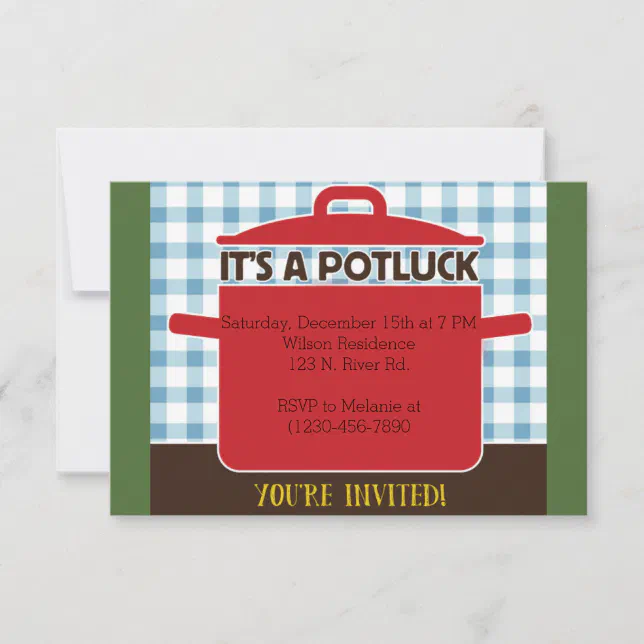 Potluck Invitation | Zazzle