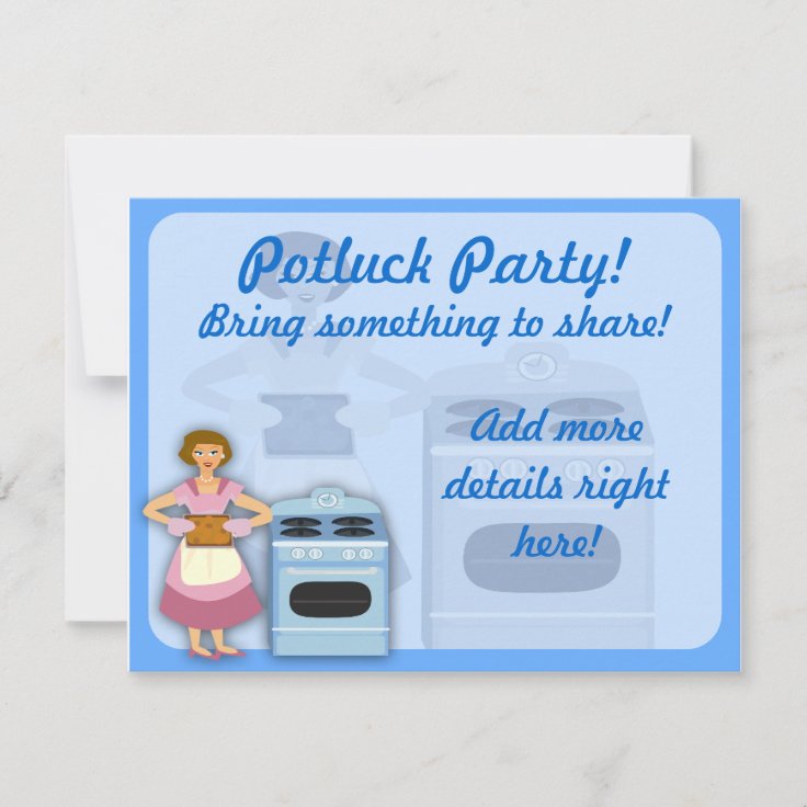 Potluck Party Invitation | Zazzle