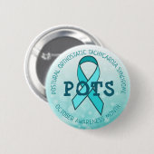 Pots Awareness Month Ribbon Button | Zazzle