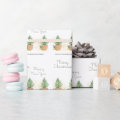 Potted Fir Tree and Gift Personalized Christmas Wrapping Paper | Zazzle