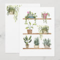Potted plants display thank you card | Zazzle