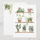 Potted plants display thank you card | Zazzle