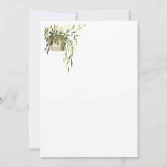 Potted plants display thank you card | Zazzle
