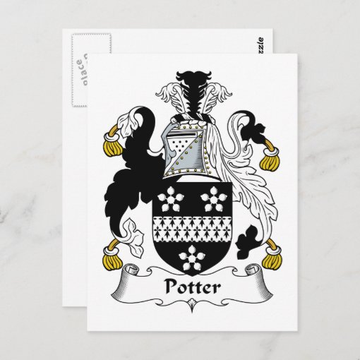 Potter Family Crest Postcard | Zazzle