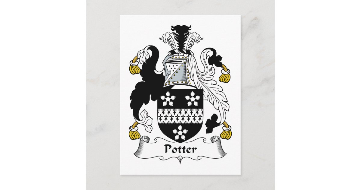 Potter Family Crest Postcard | Zazzle