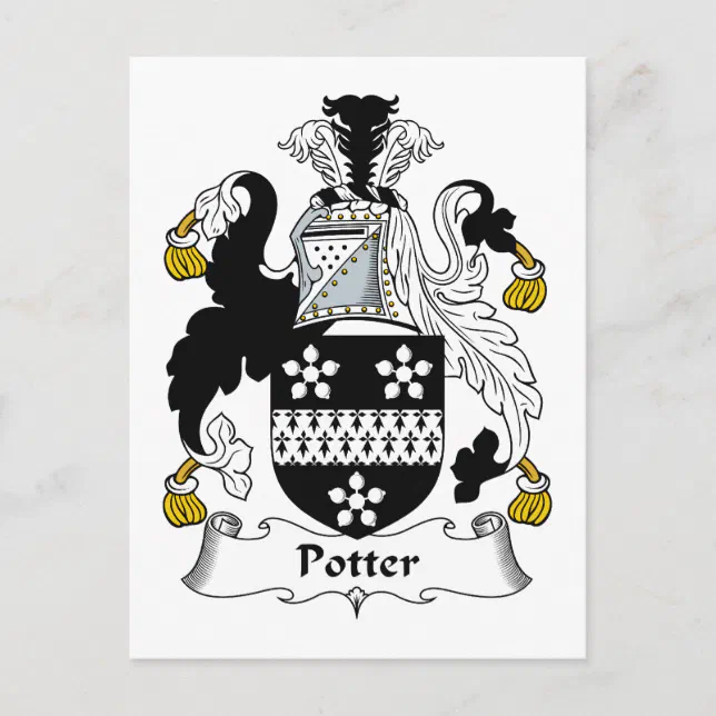 Potter Family Crest Postcard | Zazzle