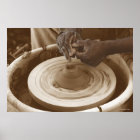 The Potter's Hands. How God Shapes Us. Poster | Zazzle.com