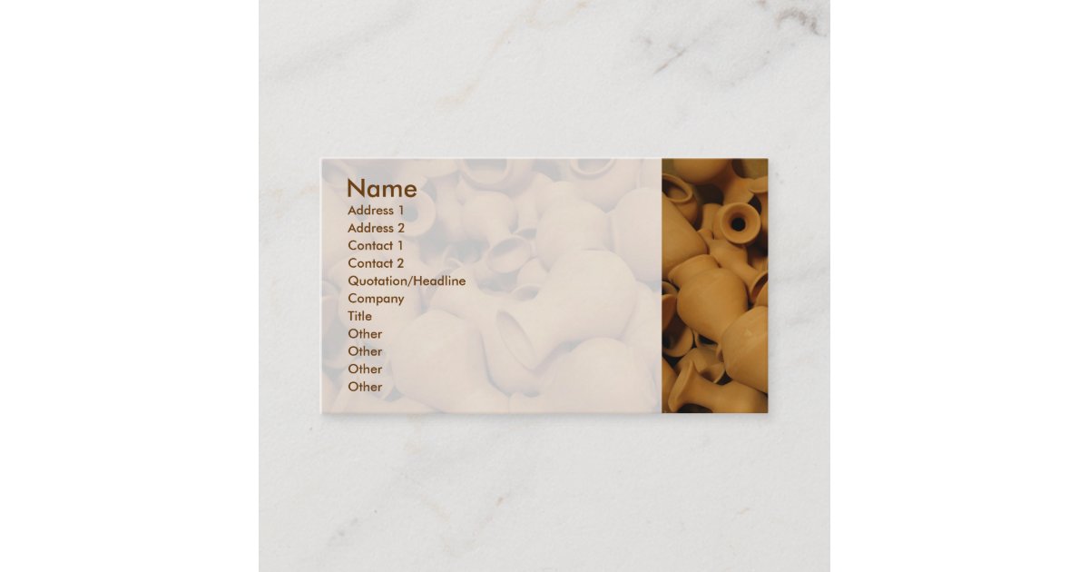 Pottery Business Card | Zazzle.com