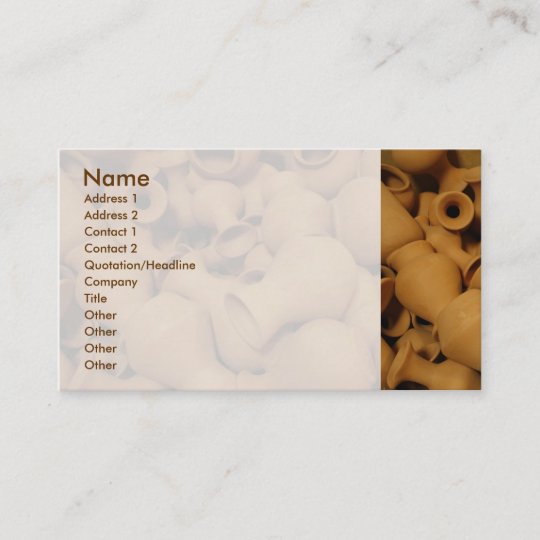 Pottery Business Card | Zazzle.com