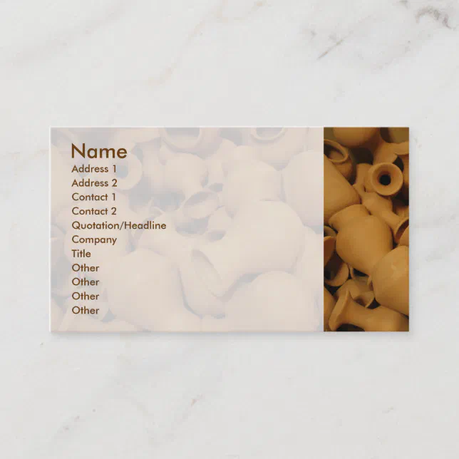 Pottery Business Card | Zazzle
