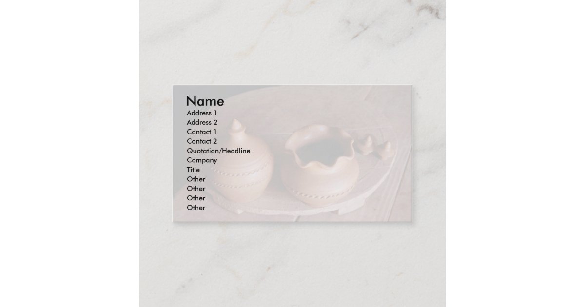 Pottery Business Card | Zazzle