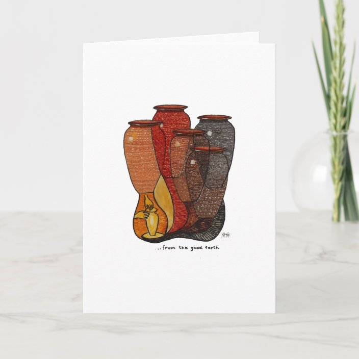 Pottery ceramics art appreciation greeting card | Zazzle.com