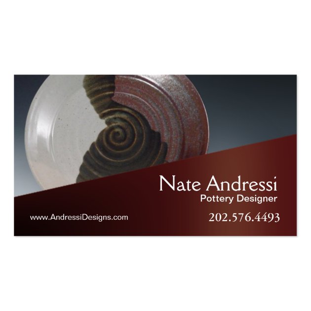 "Pottery Designer I" - Ceramics Business Cards
