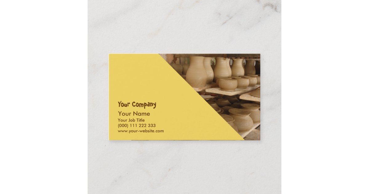 Pottery drying business card | Zazzle