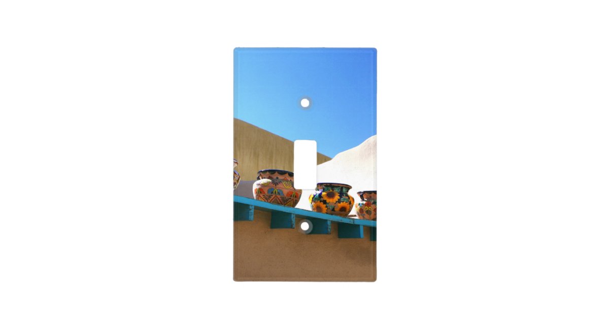 Pottery on Adobe Wall Light Switch Cover | Zazzle