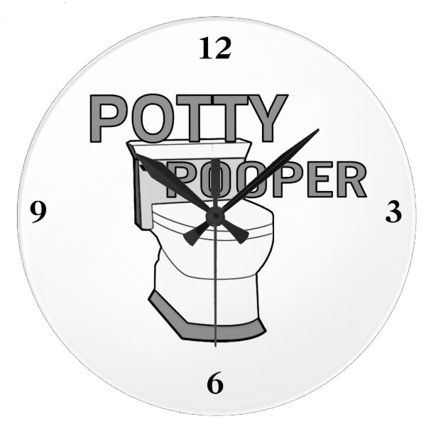 Poop Wall Clocks | Zazzle