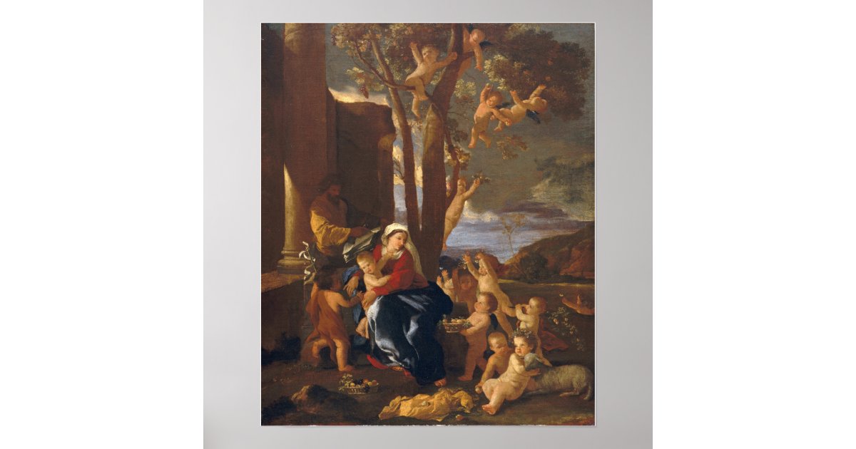 Poussin - The Rest On The Flight Into Egypt Poster | Zazzle