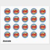 Pow! Classic Round Sticker | Zazzle