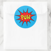 Pow! Classic Round Sticker | Zazzle