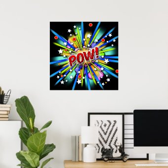 POW! Explosion print | Zazzle
