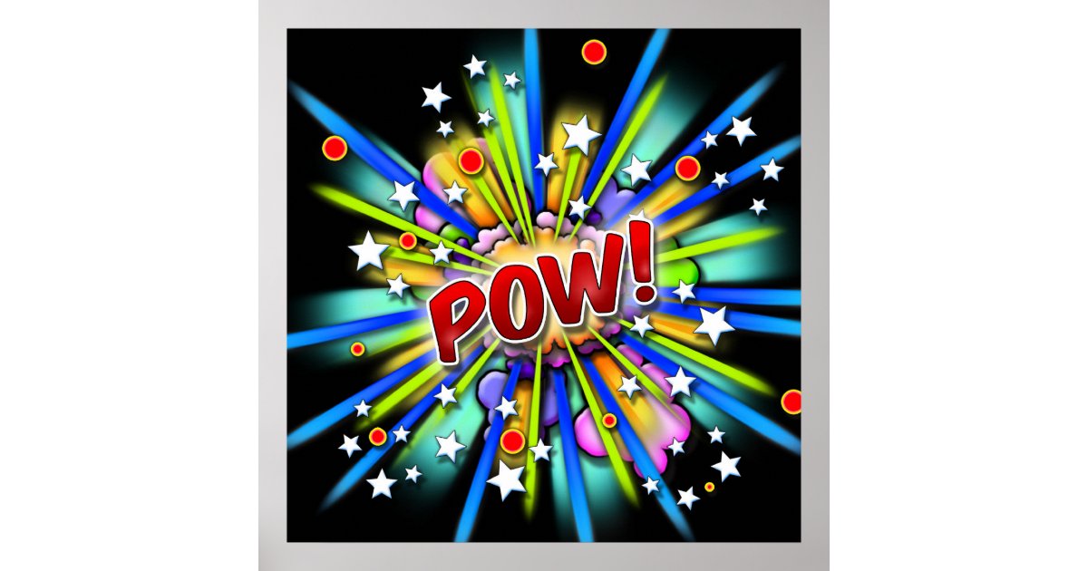 POW! Explosion print | Zazzle