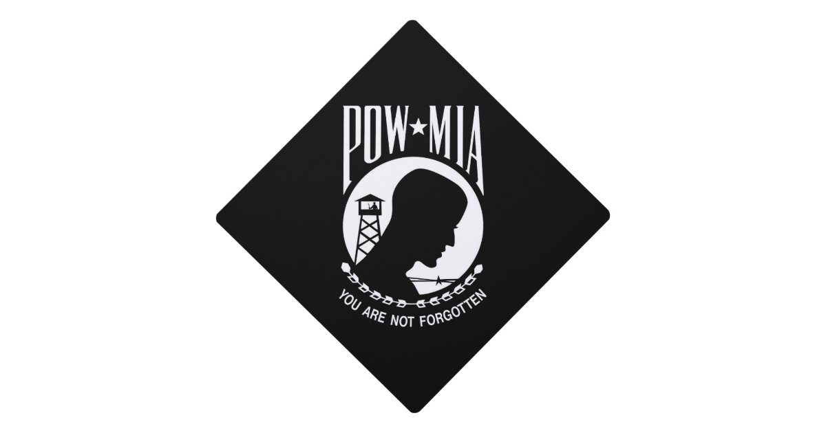 POW MIA Flag: Missing Soldiers of Vietnam War, WW2 Graduation Cap ...