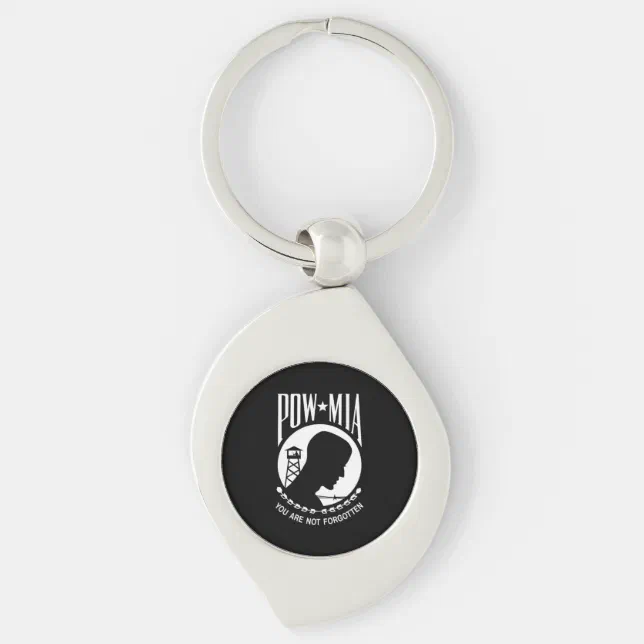 POW MIA Flag: Missing Soldiers of Vietnam War, WW2 Keychain | Zazzle