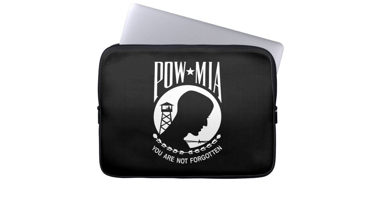 POW MIA Flag: Missing Soldiers of Vietnam War, WW2 Laptop Sleeve | Zazzle