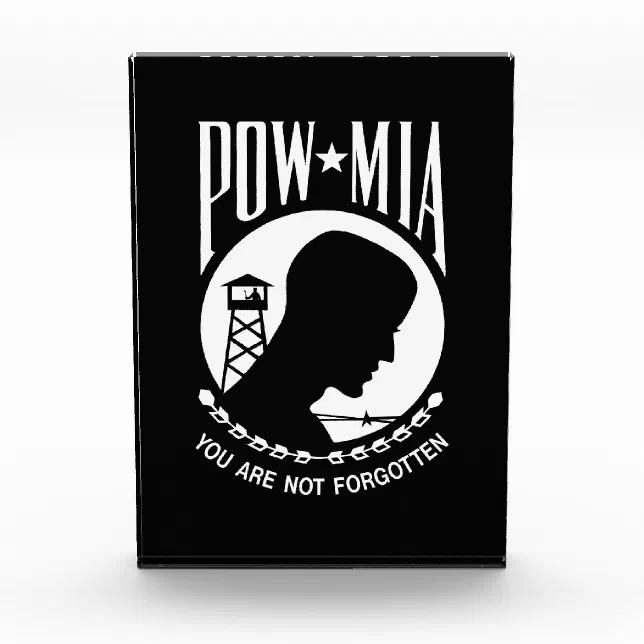 POW MIA Flag: Missing Soldiers of Vietnam War, WW2 Photo Block | Zazzle