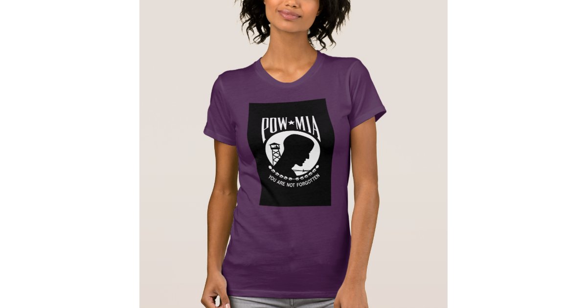 POW MIA Flag: Missing Soldiers of Vietnam War, WW2 T-Shirt | Zazzle