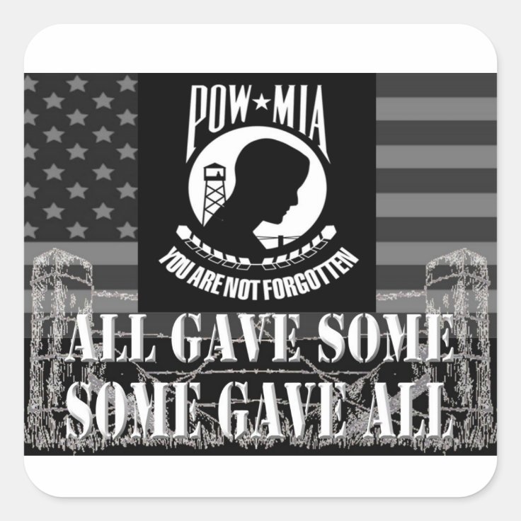 "POW-MIA" Military Stickers | Zazzle