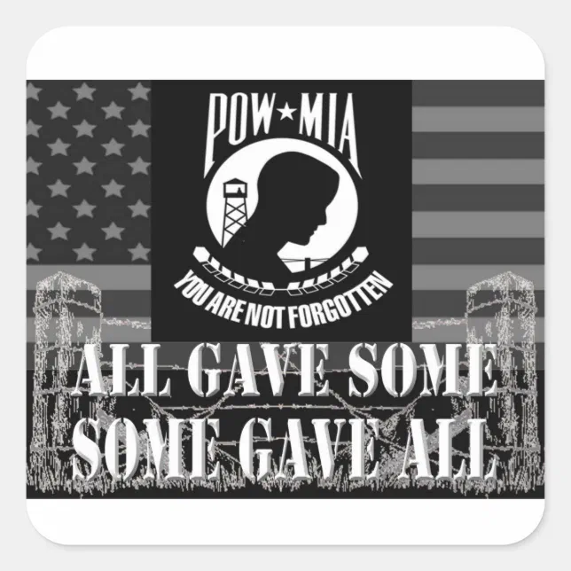 "POW-MIA" Military Stickers | Zazzle