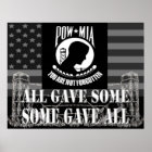 POW/MIA table Poster | Zazzle.com