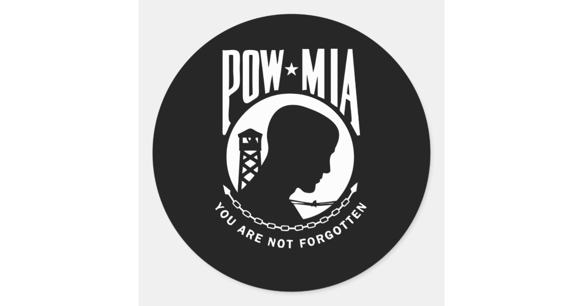 POW MIA Stickers | Zazzle