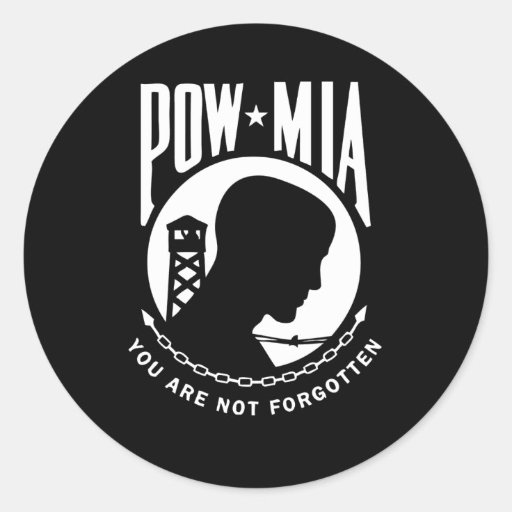 POW MIA Stickers | Zazzle