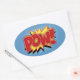 Pow! Oval Sticker | Zazzle