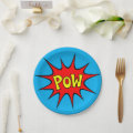 POW! PAPER PLATES | Zazzle